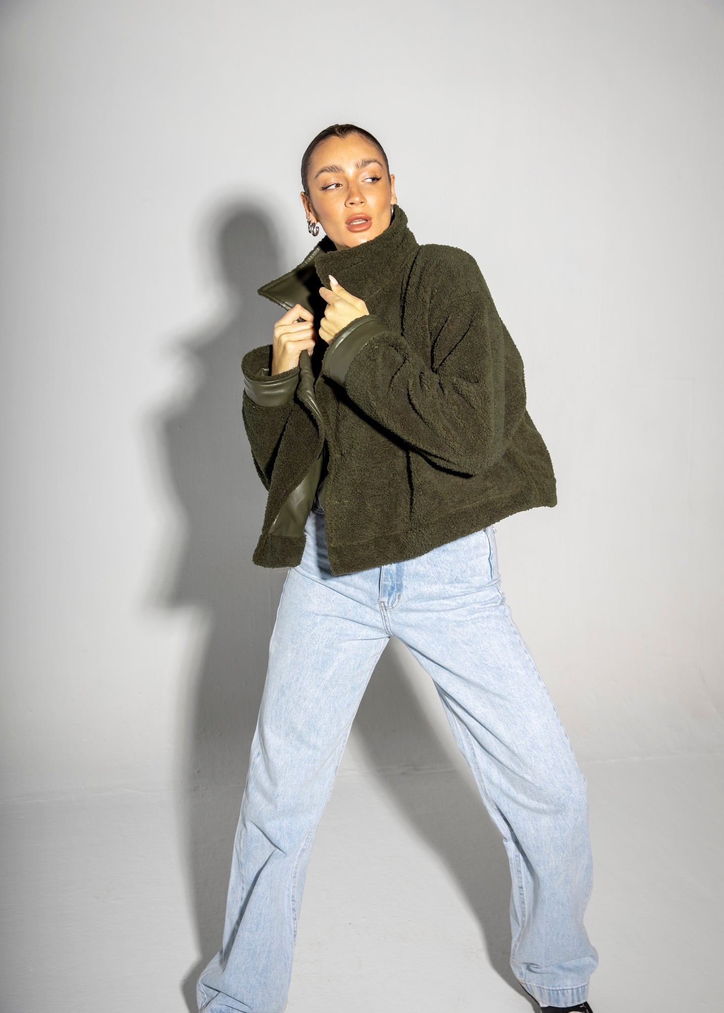 Pine Green Double Face Jacket – Melloweg Pine Green Double Face Jacket – Melloweg